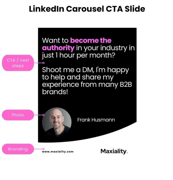 How To Create A Linkedin Carousel Post A Step By Step Guide Maxiality B2b Saas Authority